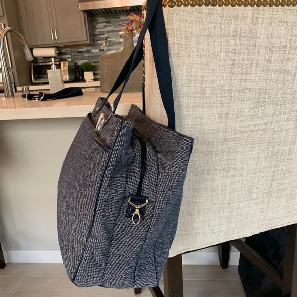 thirty-one | Bags | Thirtyone Suite Success Tote In Navy Tweed Nwt ...